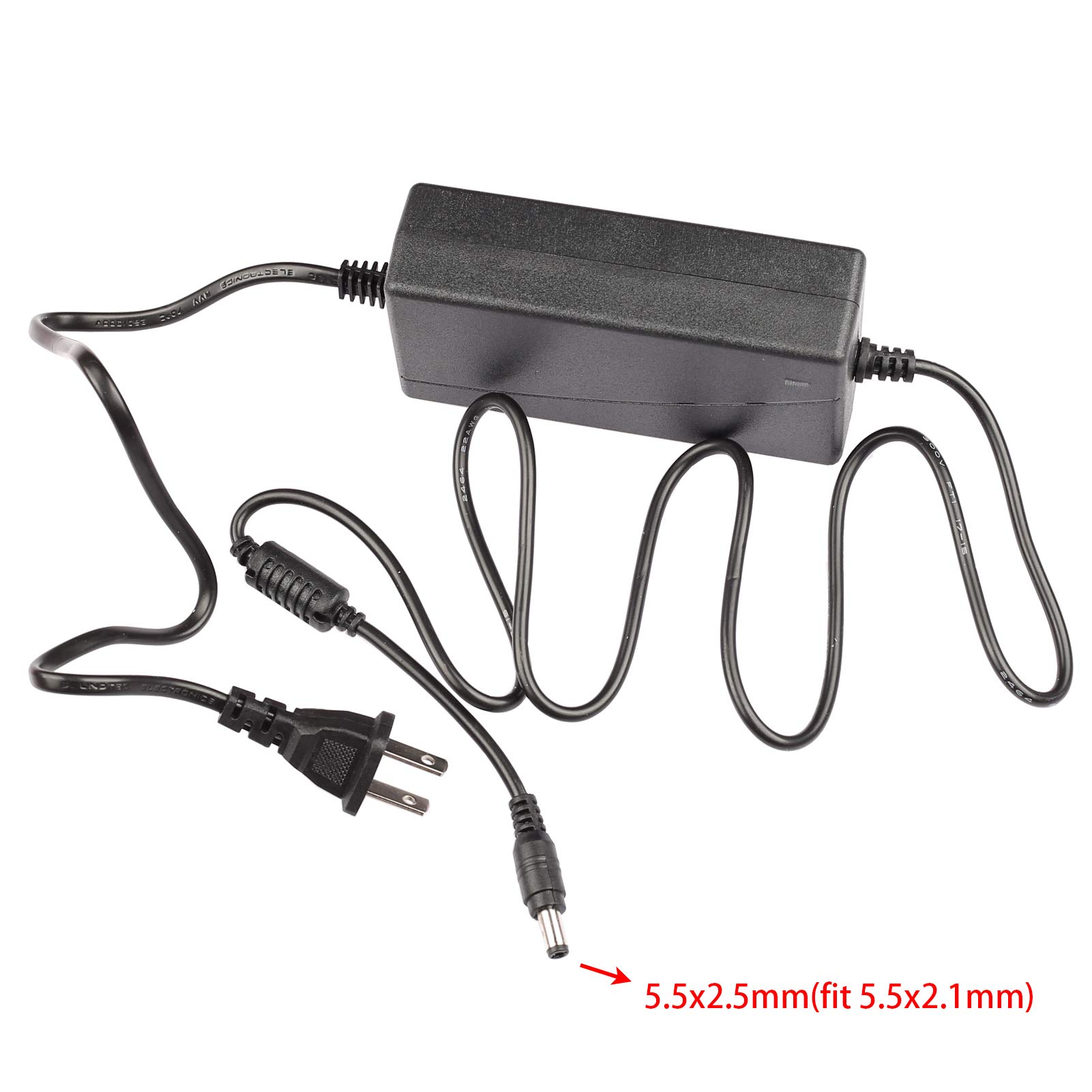 AC 100V-240V to DC 12V 3A(3000mA) Power Adapter Supply 5.5x2.5mm (Also fit 5.5x2.1mm) Output