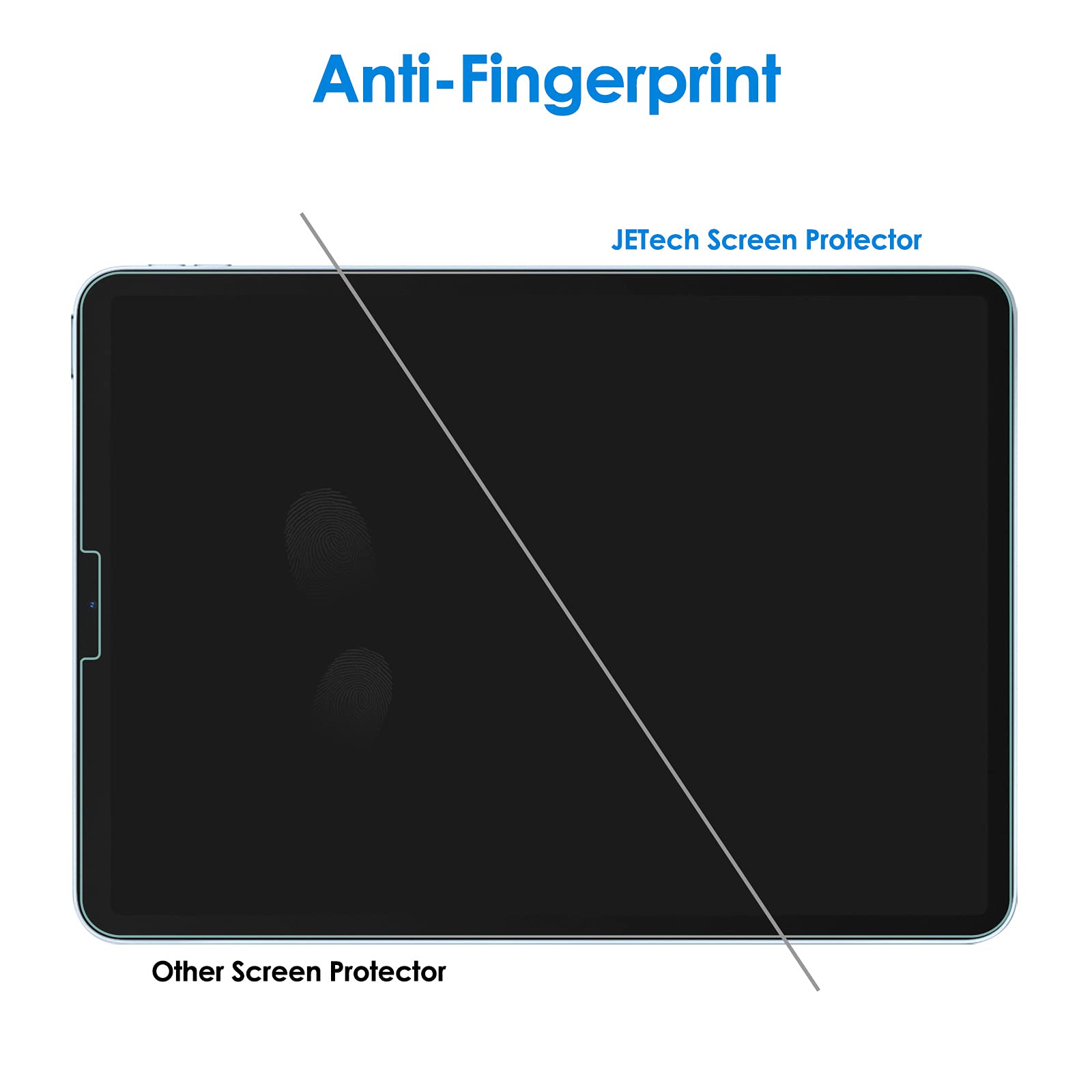 JETech Screen Protector for iPad Pro 11-Inch (2022/2021/2020/2018 Model), iPad Air 5/4 2022/2020 10.9-Inch, Face ID Compatible, Tempered Glass Film, 2-Pack