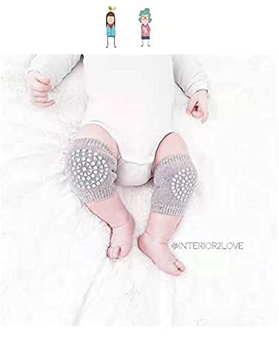 Baby Crawling Knee Pads Toddler Leg Warmer Safety Protective Cover Toddlers Learn to Socks Children Short Kneepads(5 Pairs)