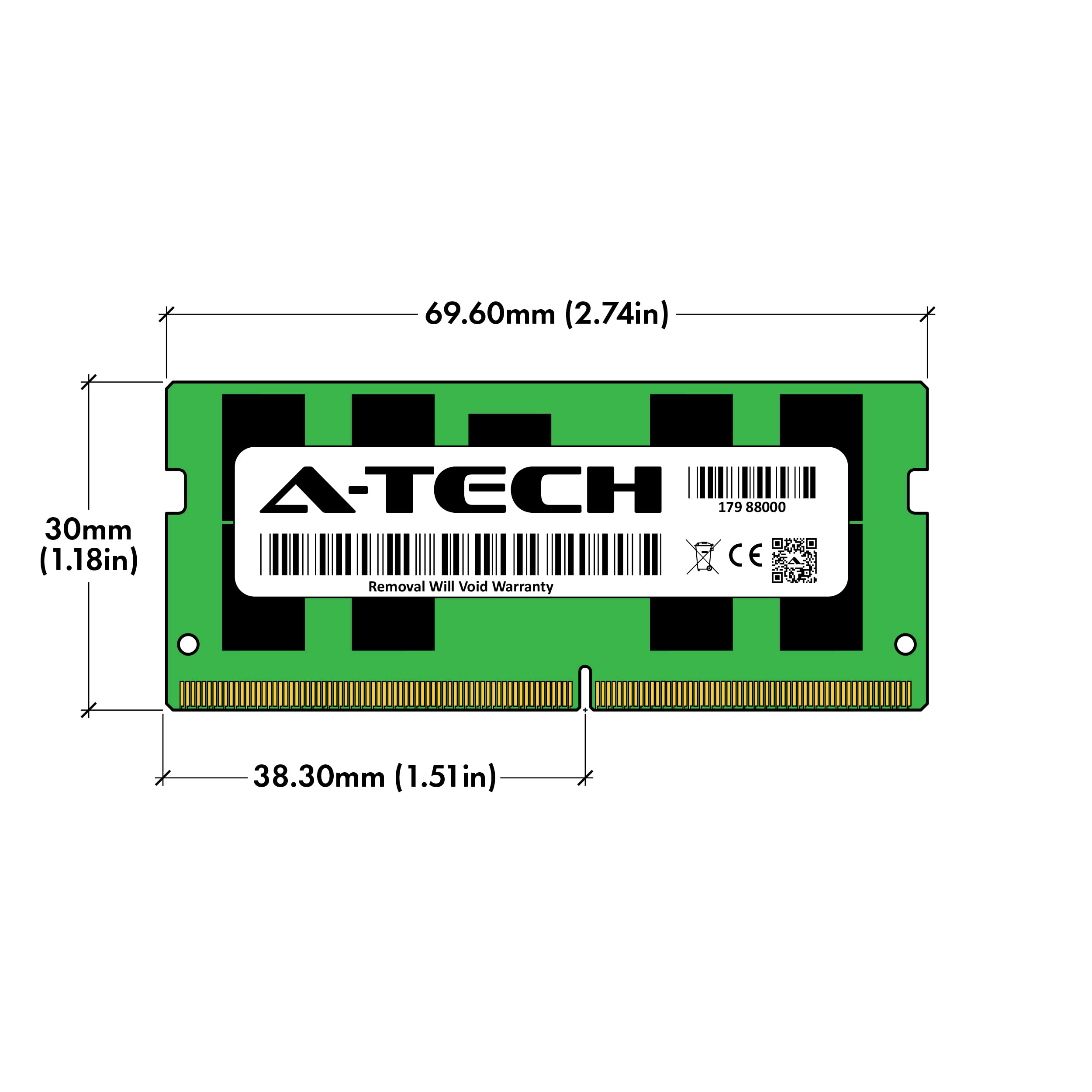 A-Tech 16GB RAM Replacement for Synology D4ECSO-2666-16G & D4ES01-16G | DDR4 2666 MHz PC4-21300 SODIMM ECC Unbuffered Memory Compatible for NAS & NVR Servers