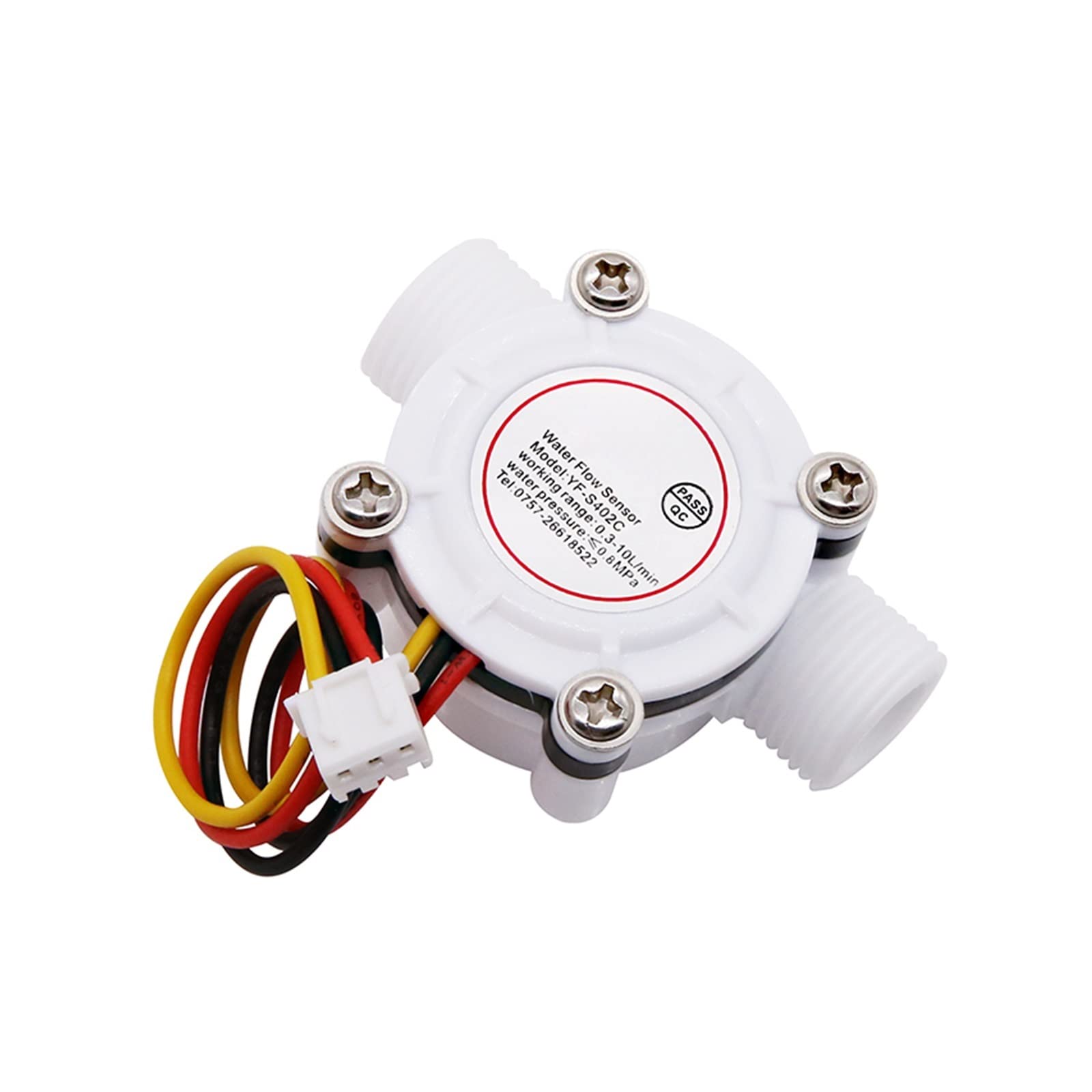 1/4" 3/8" 1/2" 3/4" Water Flow Sensor 1.75MPa Sensor Turbine Flowmeter DC5~18V Used to Measure The Flow of The Medium (Size : 3/8")
