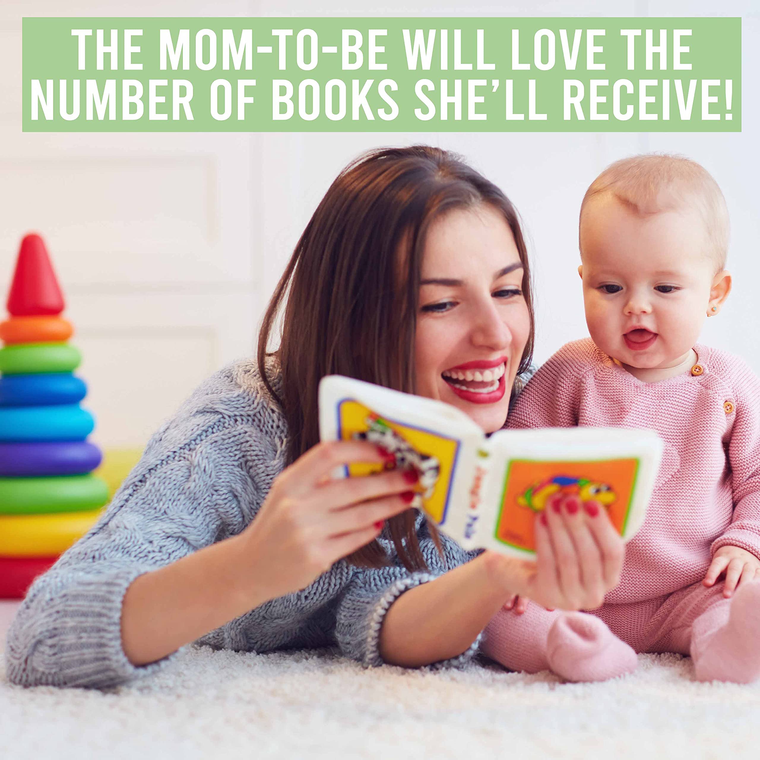 25 Books For Baby Shower Request Cards - Rainbow Baby Shower Invitation Inserts, Book Request Baby Shower Guest Book Alternative, Bring A Book Instead Of A Card, Baby Shower Book Request