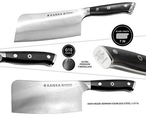 7" Meat Cleaver Professional Stainless Steel Butcher Knife