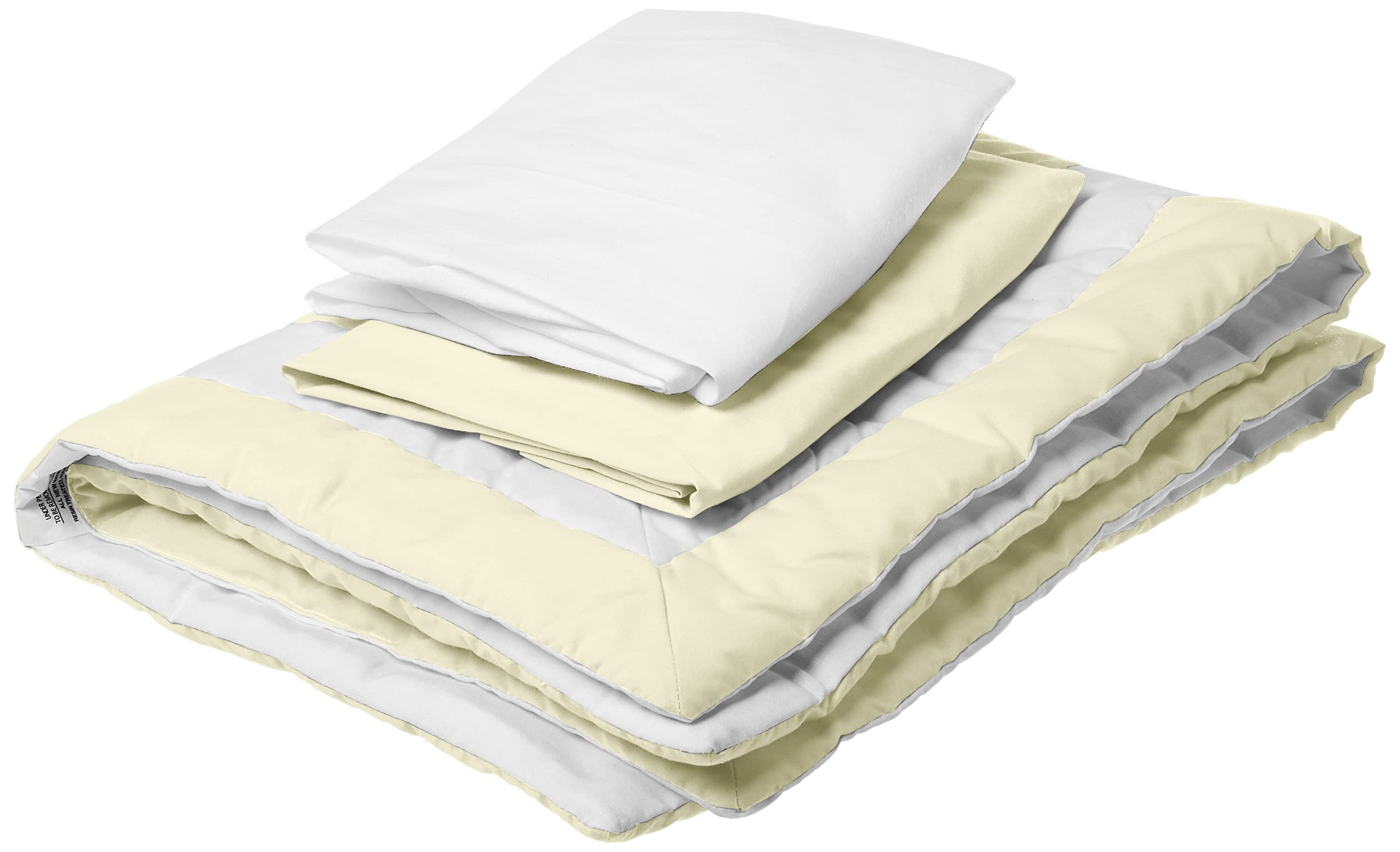 Baby Doll Bedding Modern Hotel Style Cradle Bedding Set, Yellow