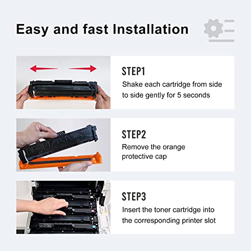 414X Toner Cartridges 4 Pack with Chip Remanufactured Toner Cartridge Replacement for HP W2020X 414X Fit for Color Laserjet Pro MFP M479fdw M454dw M479fdn M454dn Printer 414A 414