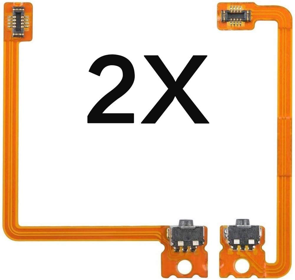 2X L R Left Right Shoulder Trigger Button Switch Connector Module Flex Cable Replacement Compatible with Nintendo 3DS XL (not fit 3DS)