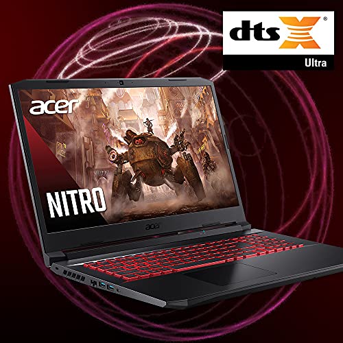Acer Nitro 5 AN517-41-R7EY Gaming Laptop, AMD Ryzen 5 5600H Hexa-Core Processor | NVIDIA GeForce GTX 1650 | 17.3" FHD IPS Display | 8GB DDR4 | 512GB NVMe SSD | WiFi 6 | Backlit Keyboard