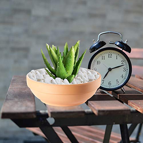Clay Pots for Plants with Drainage Hole, 4 Pack Large Terra Cotta Plant Pot, 7.67 Inch Terra Cotta Pot Ceramic Pottery Planter Cactus Flower Pots Succulent Pot