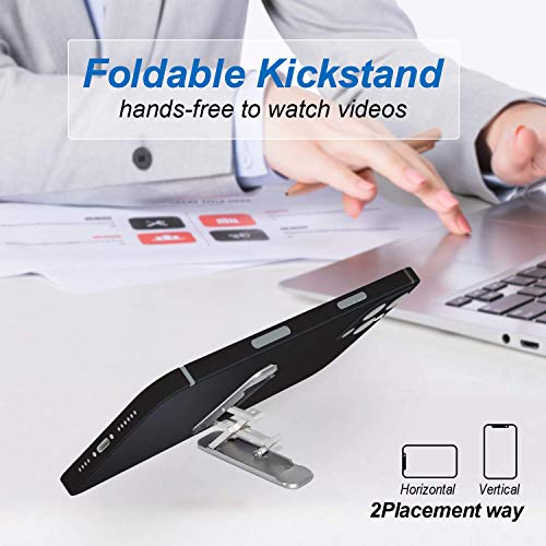 DWTB Cell Phone Kickstand,Multi-Angle Aluminum Kickstand(Adjustable Angle)(Vertical and Horizontal Stand) Compatible with iPhone 14/14 Plus/14 Pro/14 Pro Max, Black