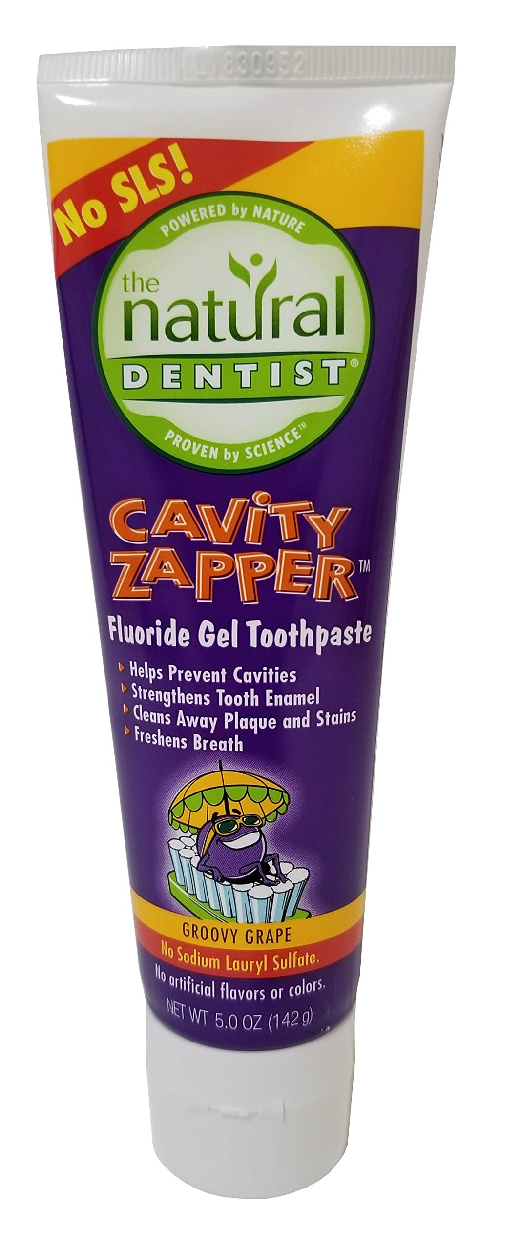 2 Packs of Natural Dentist Kids Cavity Zapper Toothpaste Buster Groovy Grape - 5 Oz