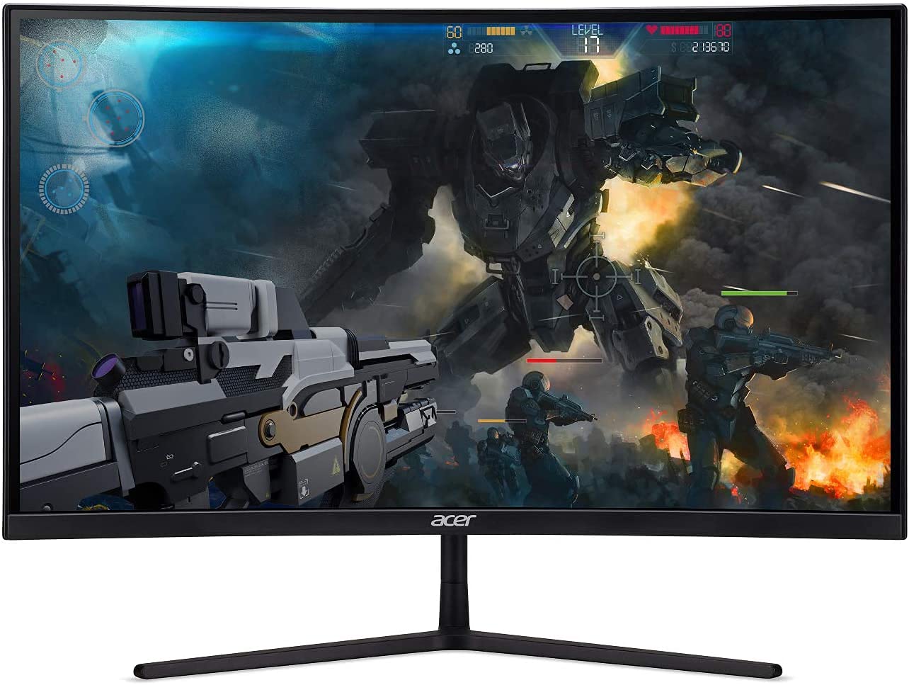 Acer Pbmiiipx 27" 1500R Curved WQHD (2560 x 1440) VA Gaming Monitor | AMD Radeon FreeSync2 HDR Technology | DCI-P3 | VESA Certified DisplayHDR400 | 4ms Response Time | Black | with Mouse Pad Bundle