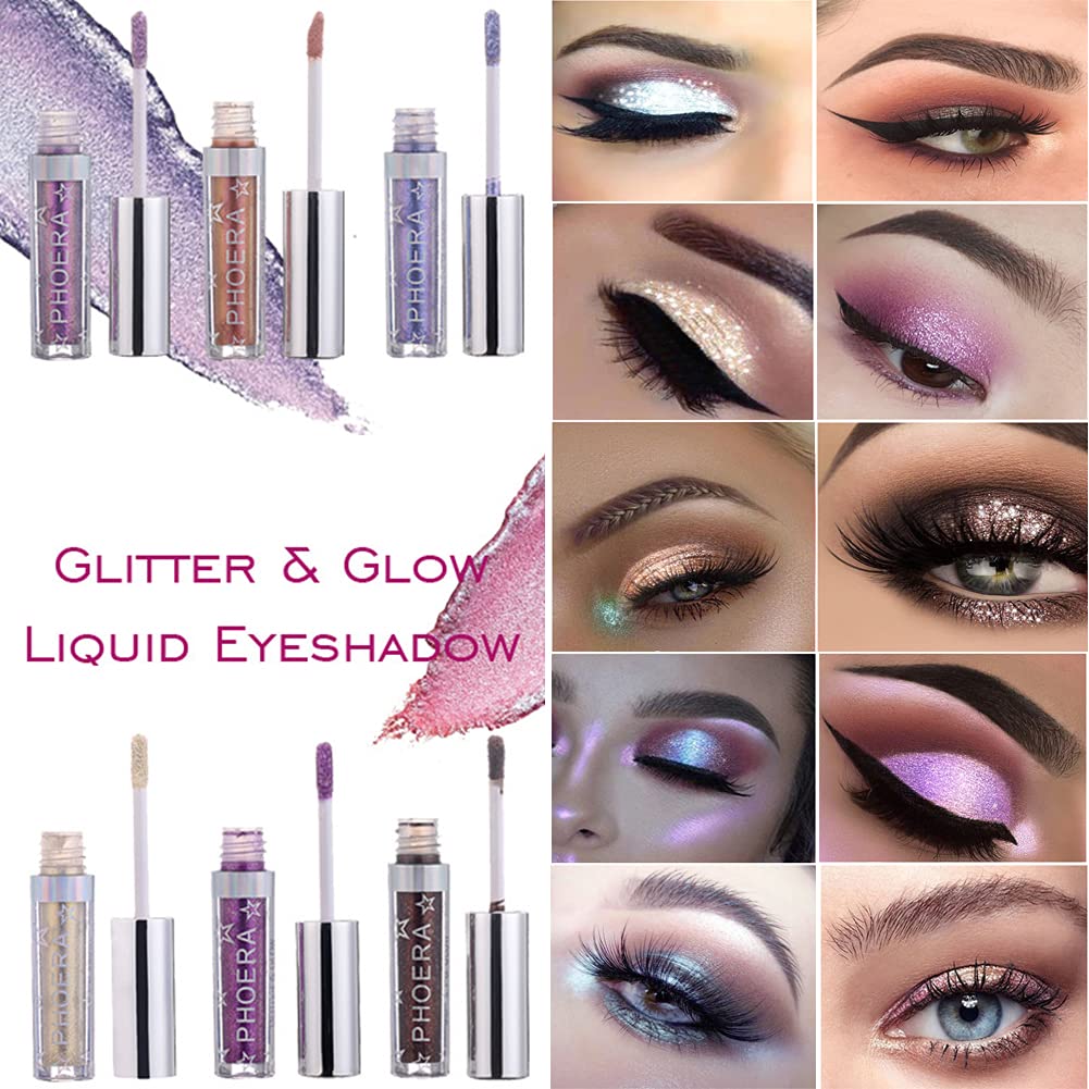 KDOWES Liquid Eyeshadow, Waterproof Glitter Shimmer Sparkle Eye Stick Easy To Wear Long Lasting Eyeliner Eye Pencil Makeup Cosmetics(A103)