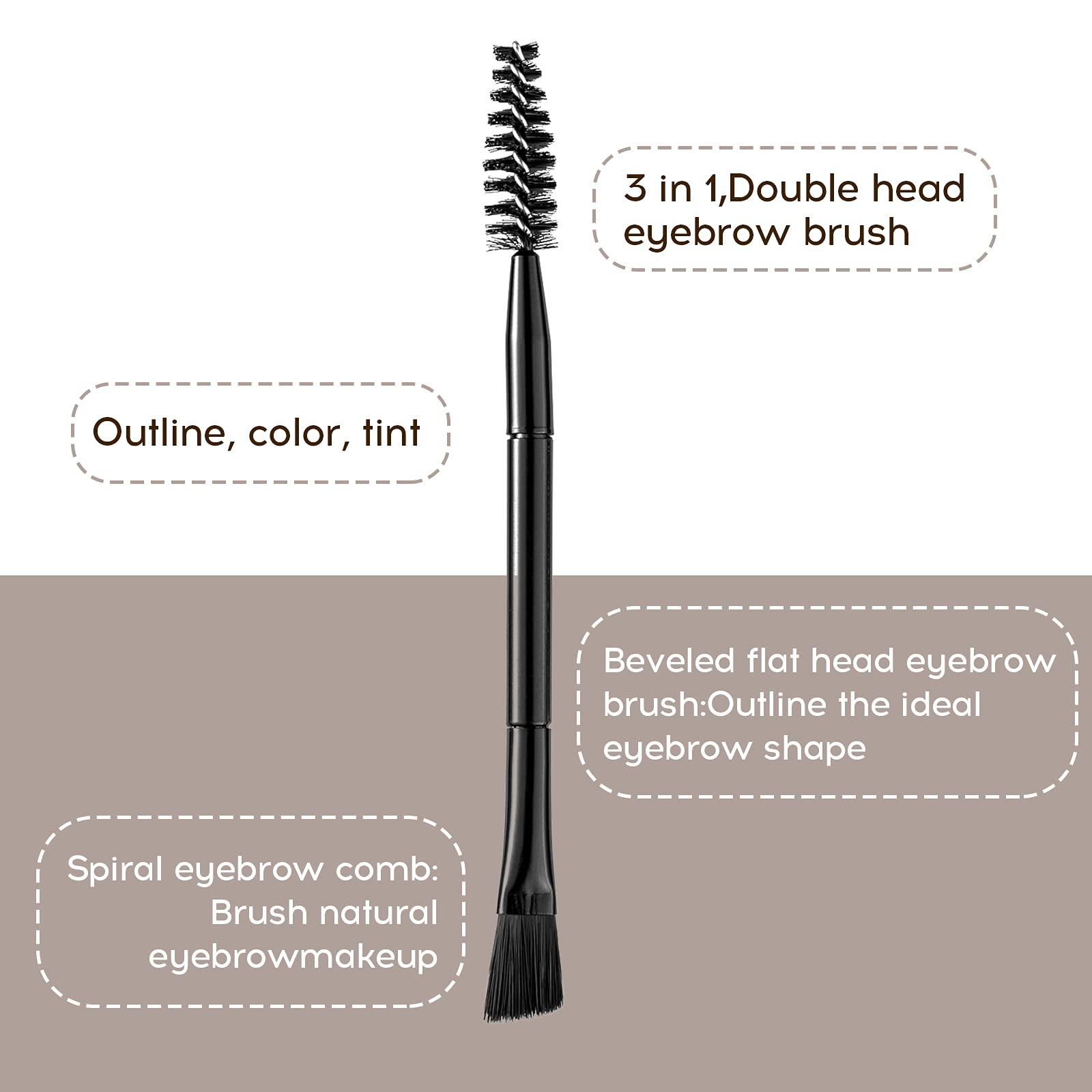 Rynluna Professional Brow Pomade, Eyebrow Color that Fills and Shapes Brows, Easy Breezy Brow Sculpt, Dark Brown, 0.12 Ounce