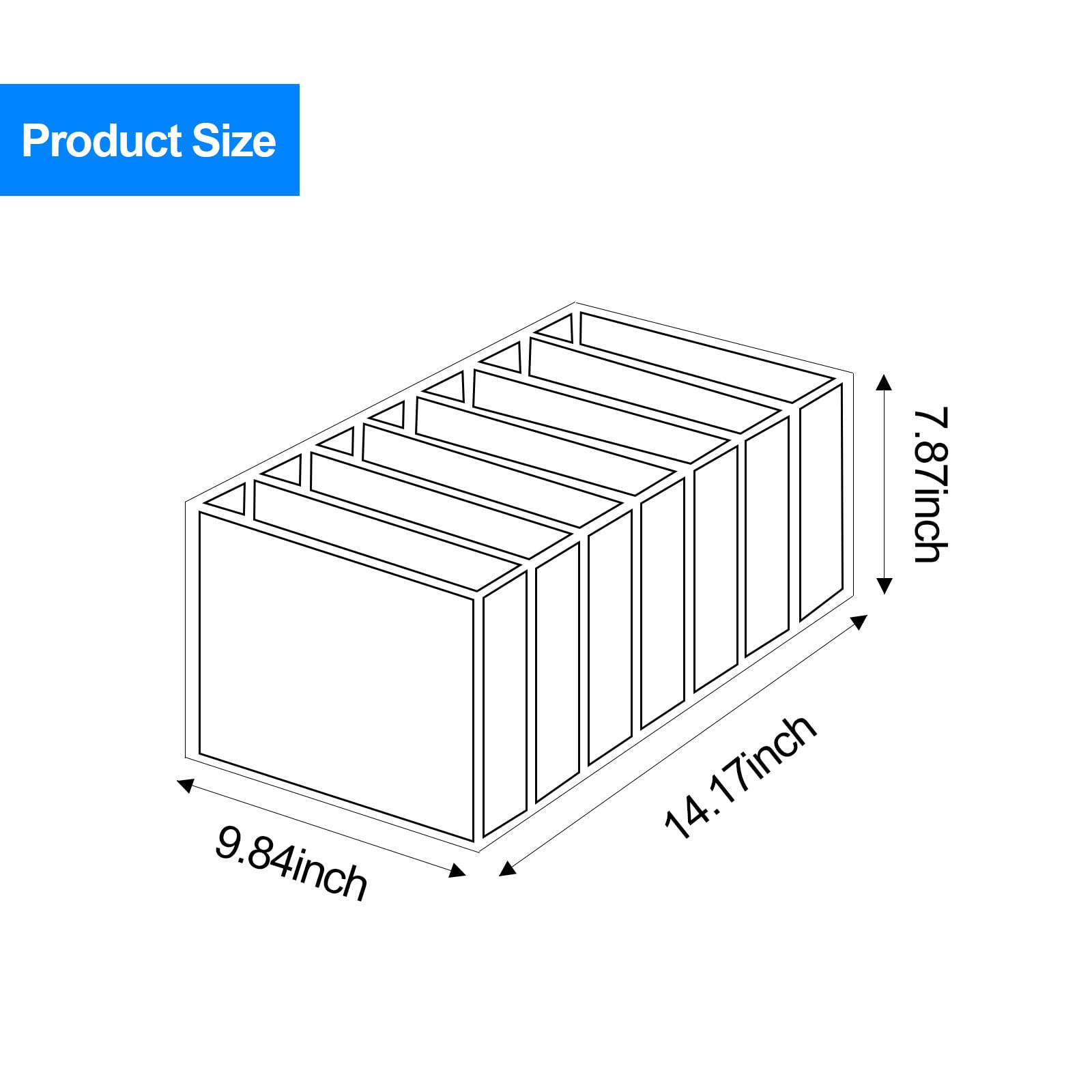 2 Pack 7 Grids Wardrobe Clothes Organizer Washable Foldable Visible Clothes Drawer Mesh Separation Organizer for Underwear, Jeans, Socks, T-shirts, Scarves, Leggings, Skirts