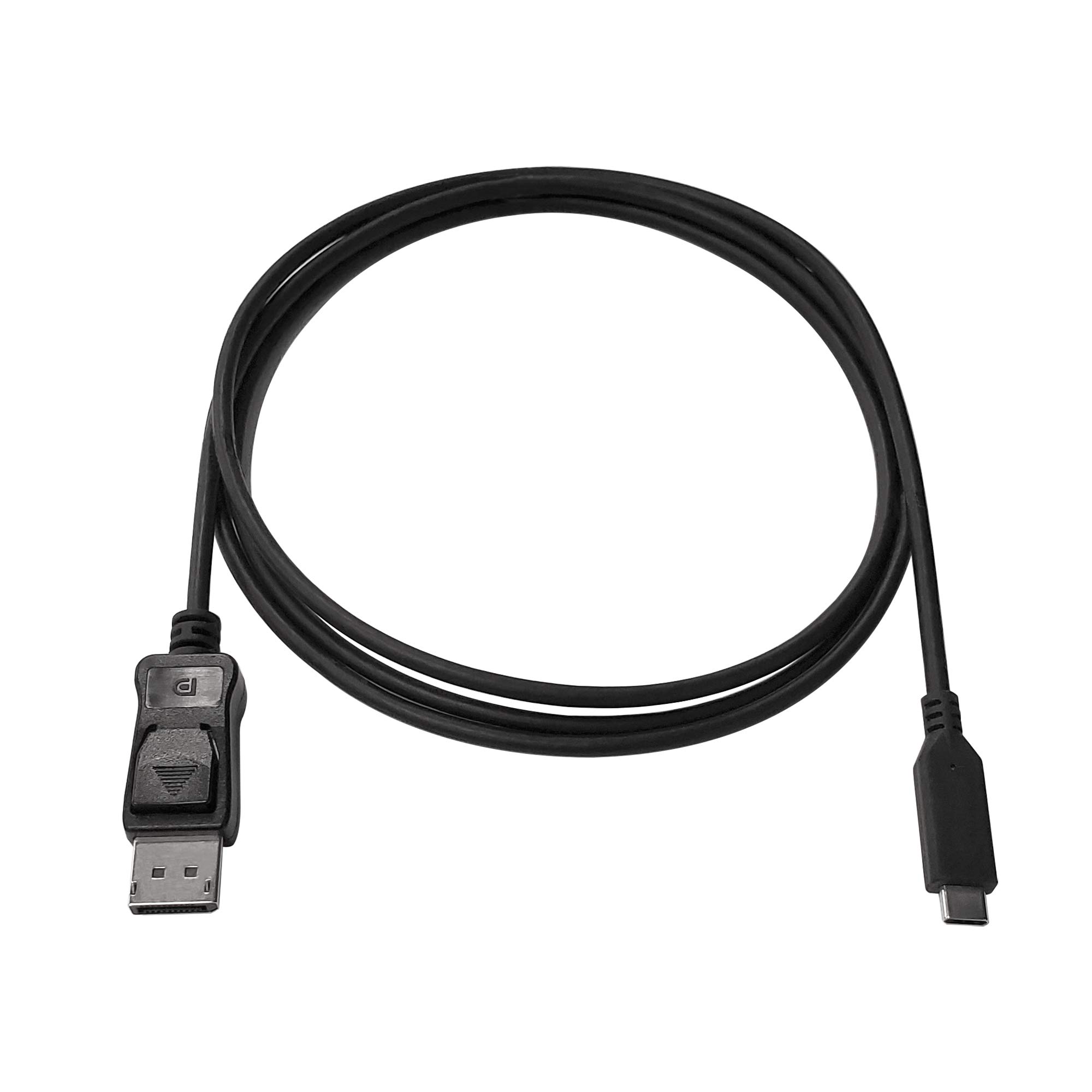 Accell USB-C to DisplayPort 1.4 Cable - 8K Bidirectional Video Adapter Cable, HBR3/HDR/DSC - Compatible with USB-C/Thunderbolt 3, Black (U243C-006B-2)