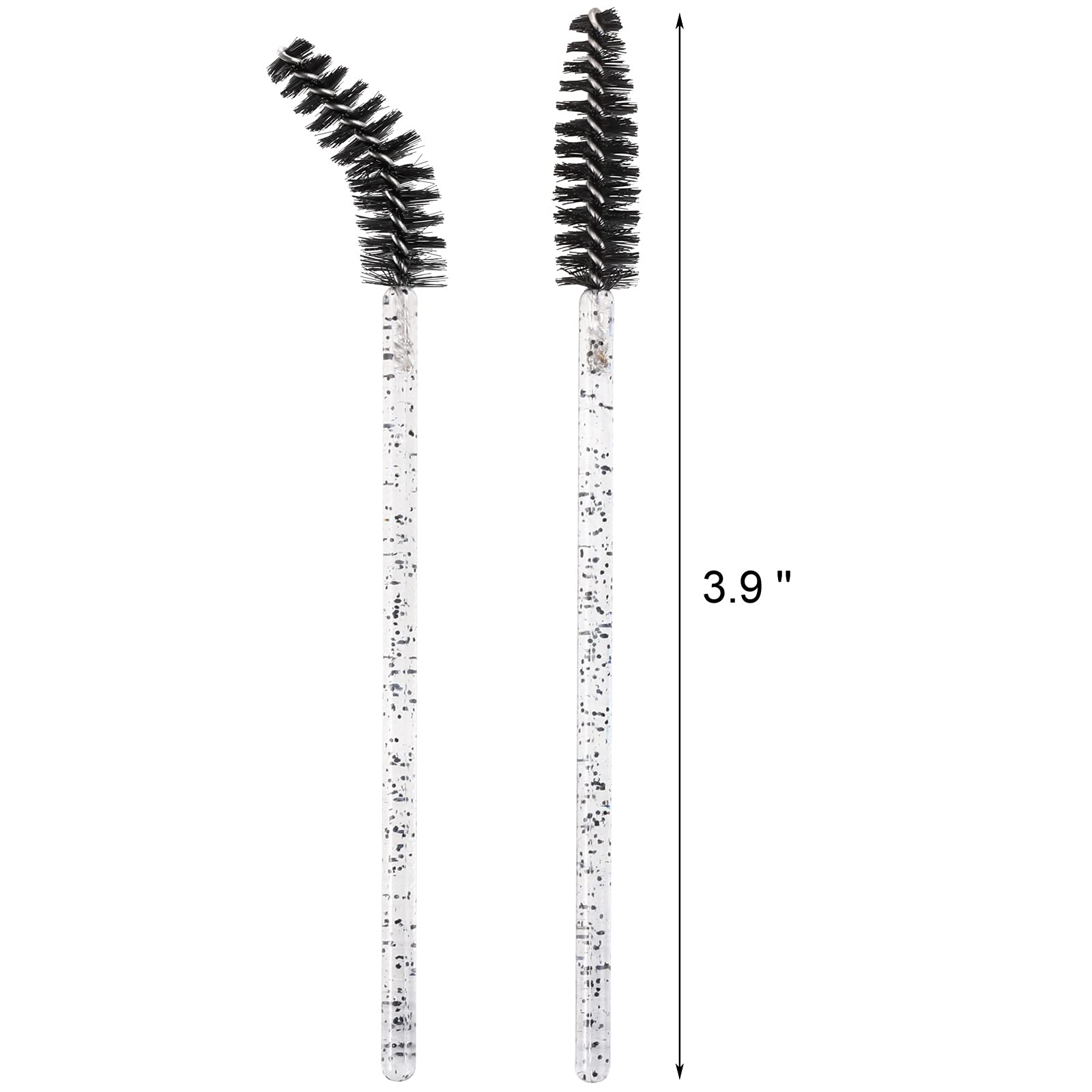 200 Mascara Wands Disposable Eyelash Brush Spoolies,Eye Lashes Eyebrow Extension Applicator Pink Black Tbestmax