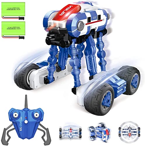 Anysun Remote Control Car for Kids RC Stunt Car Crawler, 360°Spinning High Speed RC Truck, 4WD Vehicle Hobby Toys, 2.4G Controller Cars with 2 Rechargeable Batteries for Kids Christmas Birthday Gift​
