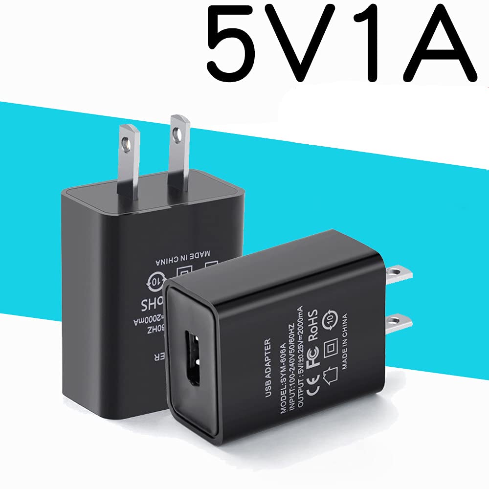 Generic USB Charging Cable and Charger Adapter for Water Flosser Portable Cordless Oral Irrigator Replacement Cable Compatible with Nicefeel VAVA BESTOPE Anjou Palotix Zerhunt Include AC Adapter）
