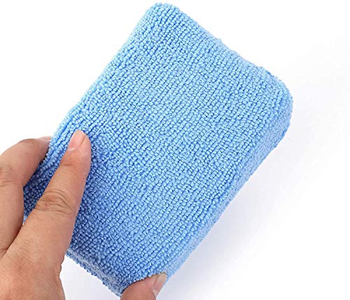 Autocare 10 Pack Car Wax Applicator Pad Rectangle Foam Premium Grade Microfiber Applicator Pads