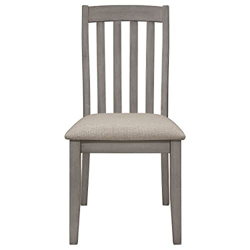 Coaster Furniture Nogales Slat Back Coastal Grey (Set of 2) Side Chair 109812