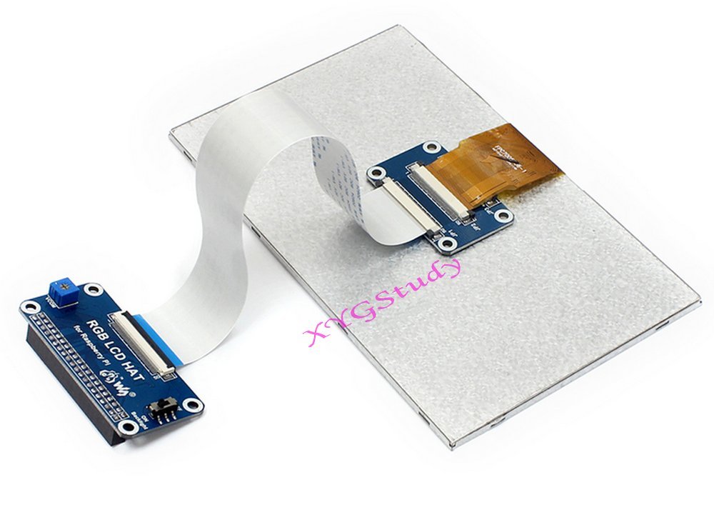 7 inch IPS 1024x600 Display LCD DPI Interface no Touch Supports Raspbian Ubuntu OSMC Compatible with Raspberry Pi 2B/3B/3B+/4B/Zero/Zero W @XYGStudy