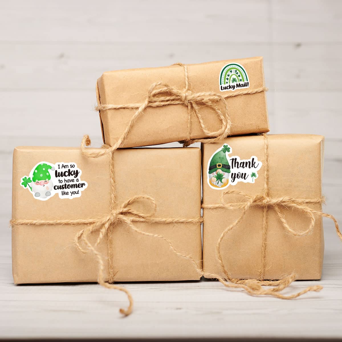 240 PCS Lucky Mail Patrick's Day Stickers,Cute Small Business Envelopes Stickers for Business Packages/Handmade Goods/Bags,Patrick's Day Theme Small Shop Business Stickers for Envelopes Seals
