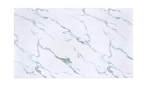 Coaster Furniture Athena Rectangle Marble Top Dining Table Carrara Mable and Chrome 110101