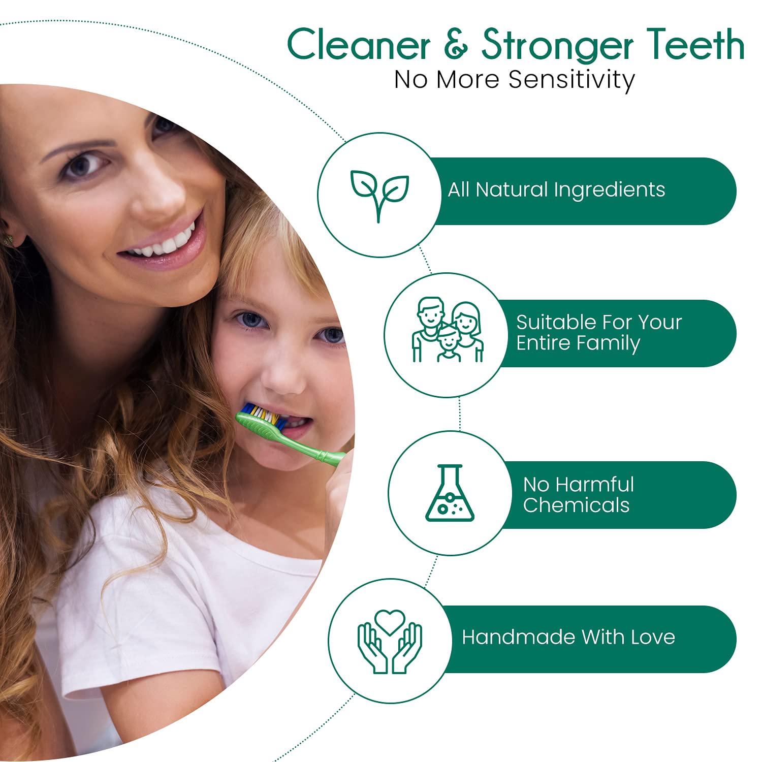 BeNat. Toothpowder Bundle. 3-Pack. Eco-Friendly. All-Natural. (1) Toothpowder in a Reusable Case, (1) Toothpowder Refill, (1) Bamboo Toothbrush.