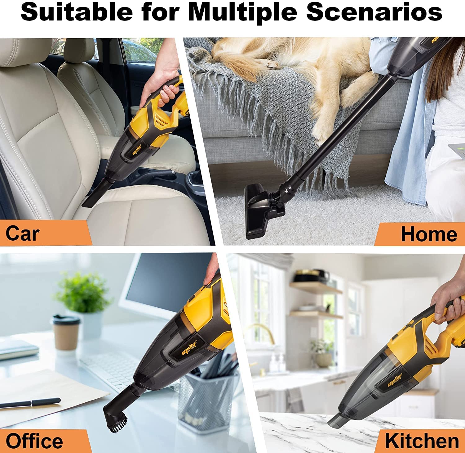 120W Cordless Handheld Vacuum Cleaner for DeWALT 20V 60V Max Battery (Battery NOT Included) Portable for Hard Floor Carpet Car Pet Hair Cleaning