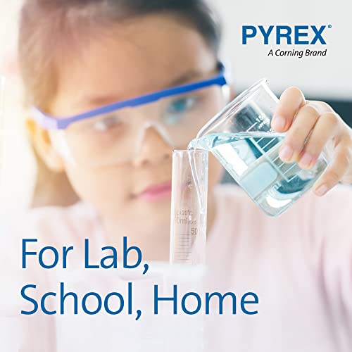PYREX Griffin Borosilicate Glass Beaker - Low Form Graduated Measuring Beaker with Spout β Premium Scientific Glassware for Laboratories, Classrooms or Home Use - PYREX Chemistry Glassware, 1L, 2/Pk