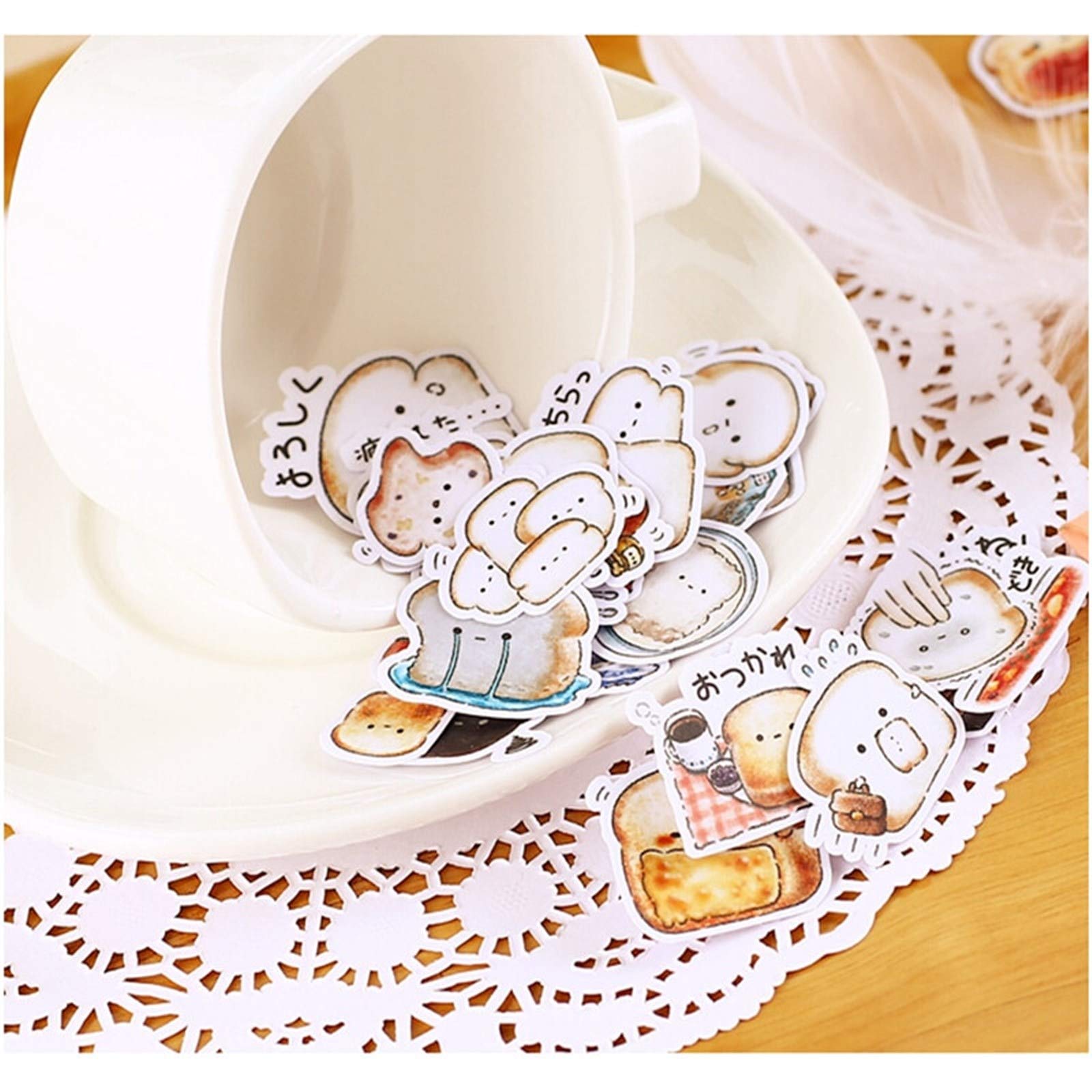 40pcs Creative Cute Self-Made Bread Story/Food Scrapbooking Stickers/Decorative Sticker/DIY Craft Photo Albums Kawaii