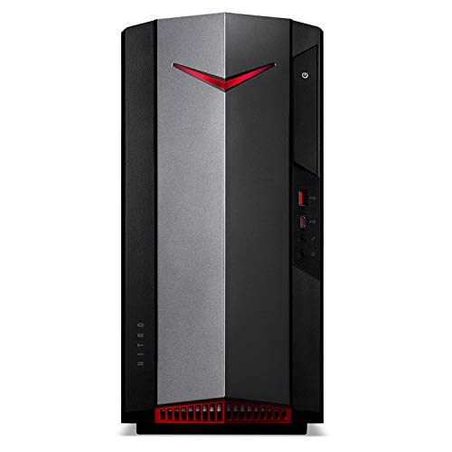 Acer Nitro 50 Gaming Desktop, 10th Gen Intel Core i5-10400F 6-Core Processor, GeForce GTX 1660 Super, 8GB DDR4, 512GB NVMe M.2 SSD, Intel WiFi 6, Keyboard and Mouse, N50-610-UR15