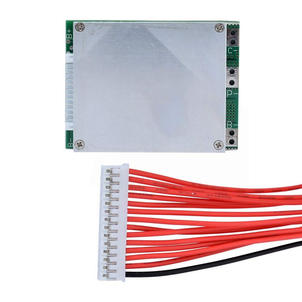 Acxico 1Pcs 48V 35A 13S BMS PCB Board Li-ion 18650 Battery Protection Board with Balance Integrated Circuits Board for e-bikeBattery