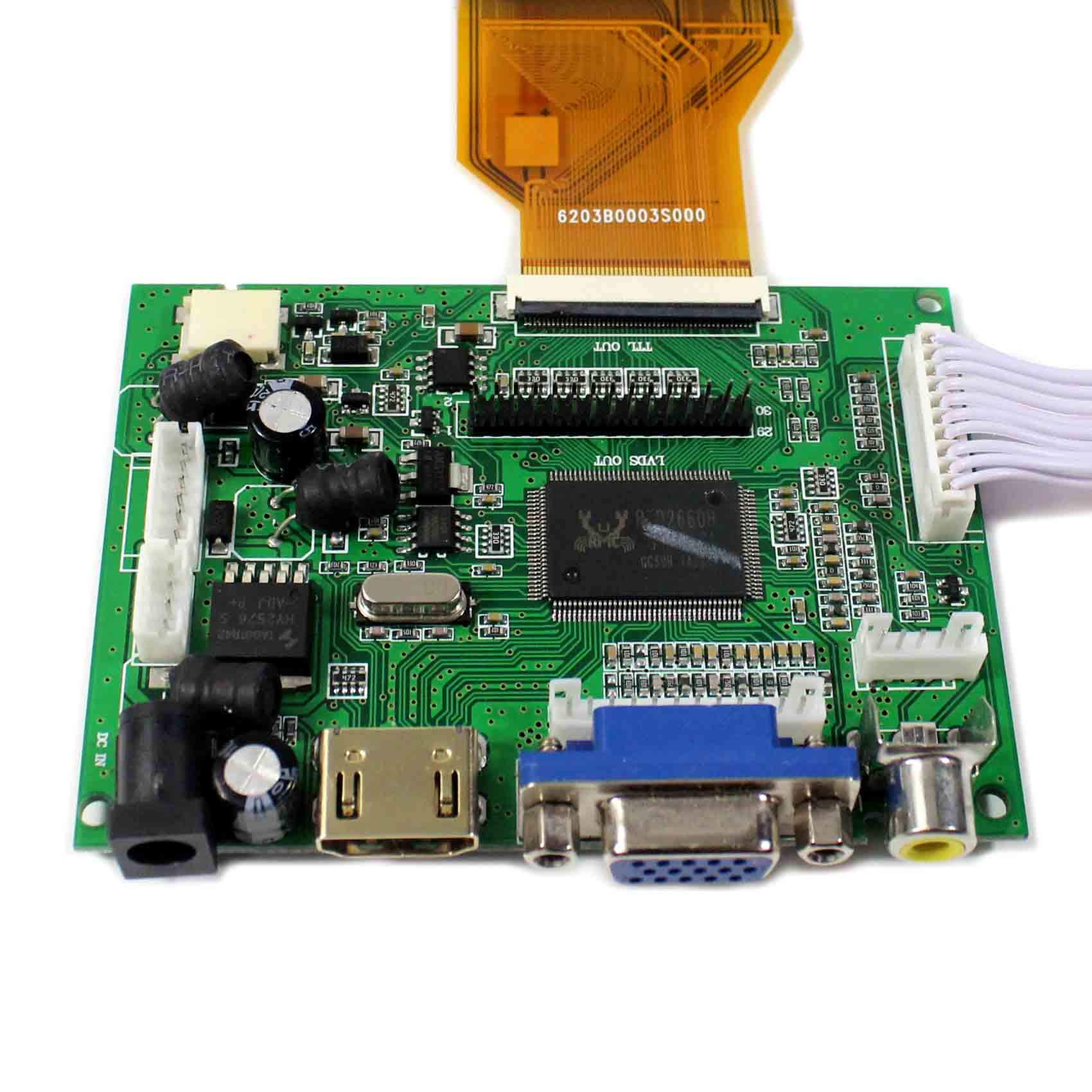 8 inch HDMI Monitor AT080TN64 Display 800x480 16:9 IPS Screen Support HDMI/VGA/2AV Input LCD Controller Board
