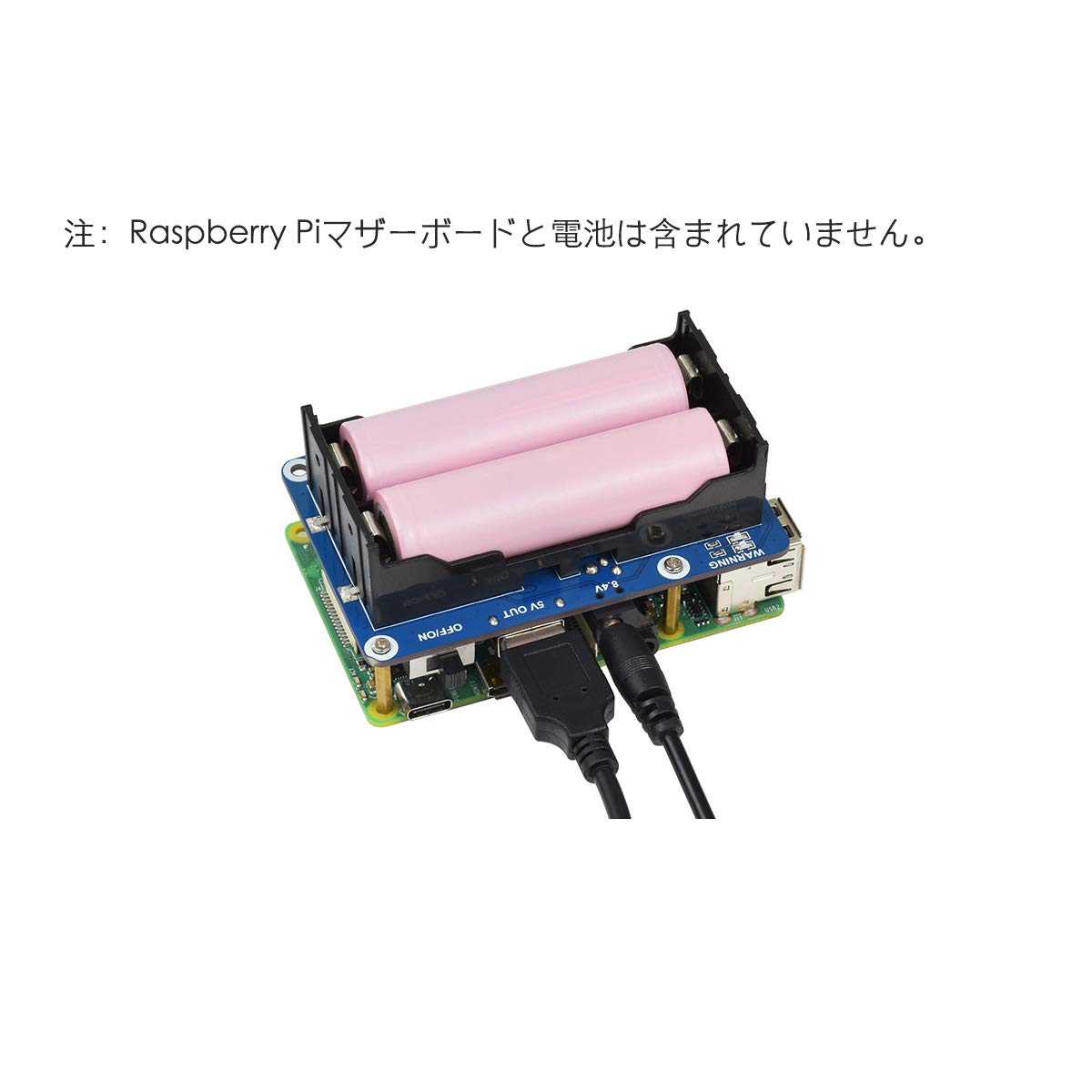 5V Uninterruptible Power Supply UPS Module HAT Adapter Starter Kit for RPI Raspberry Pi 3B Plus 4 4B 3 Model B+ 2GB 4GB 8GB(Without Battery)