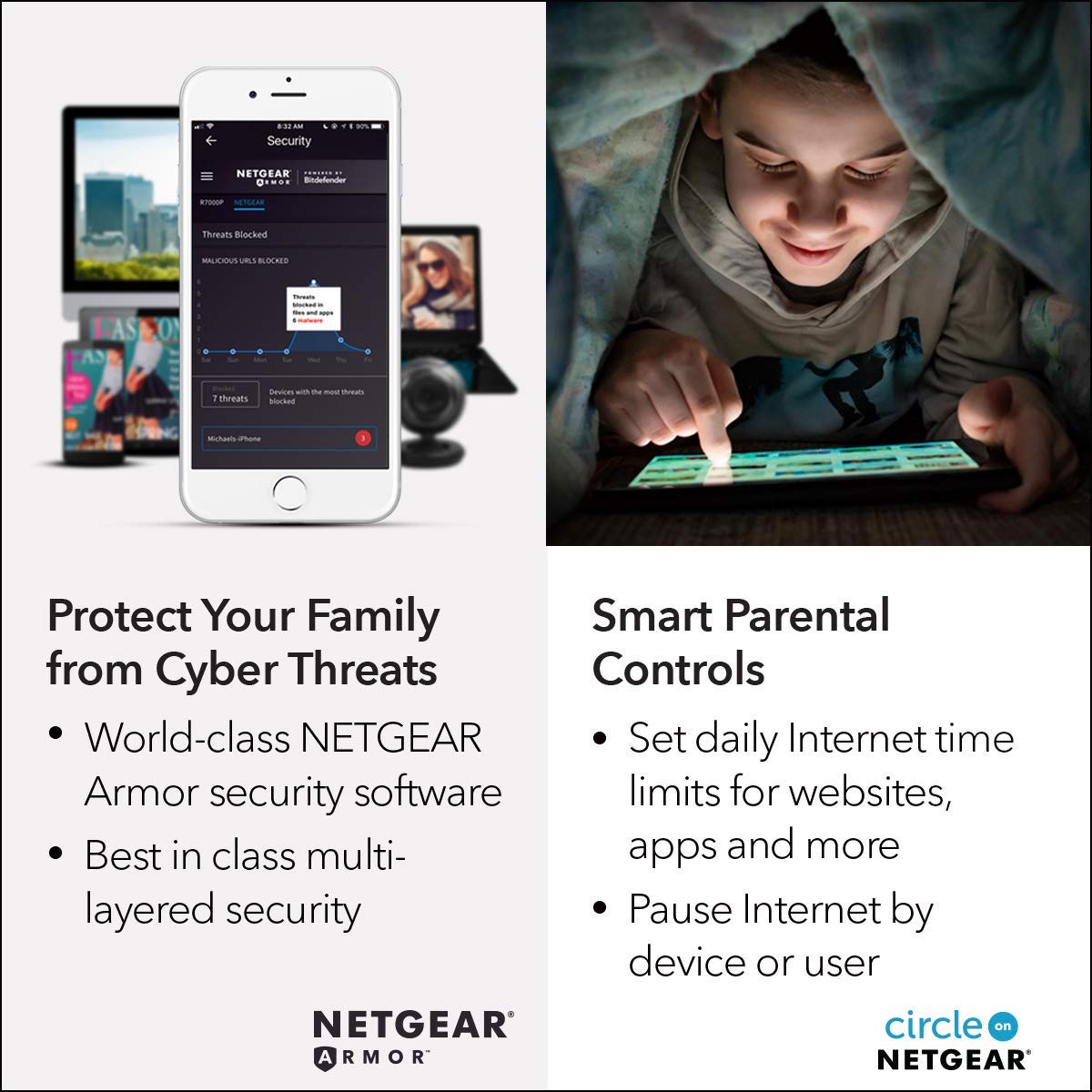 NETGEAR Orbi Voice Whole Home Mesh WiFi System - fastest WiFi router and satellite extender with Amazon Alexa and Harman Kardon speaker built in, AC3000 (RBK50V) (Renewed)