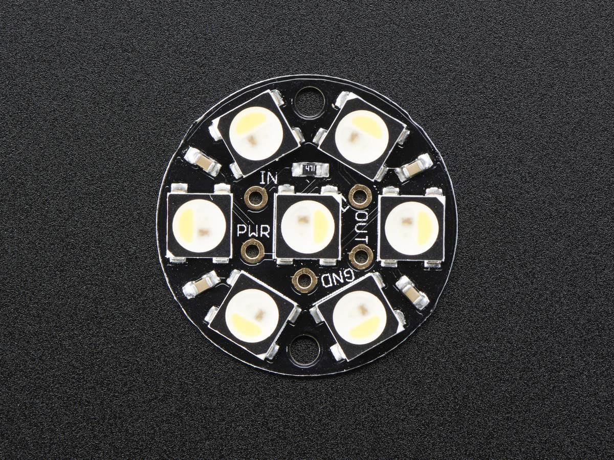 Adafruit Industries NeoPixel Jewel - 7 x 5050 RGBW LED w/Integrated Drivers - Natural White - ~4500K