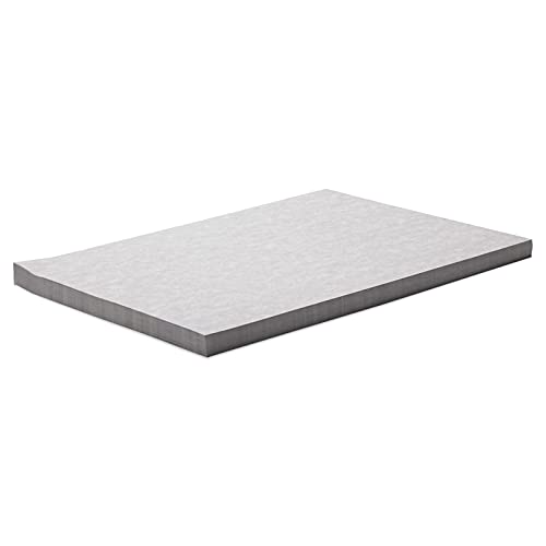 96 Sheets Parchment Paper for Certificates, Resumes, Diplomas, 90 GSM Textured Stationary, Printer-Friendly (Gray, 8.5x11 in)