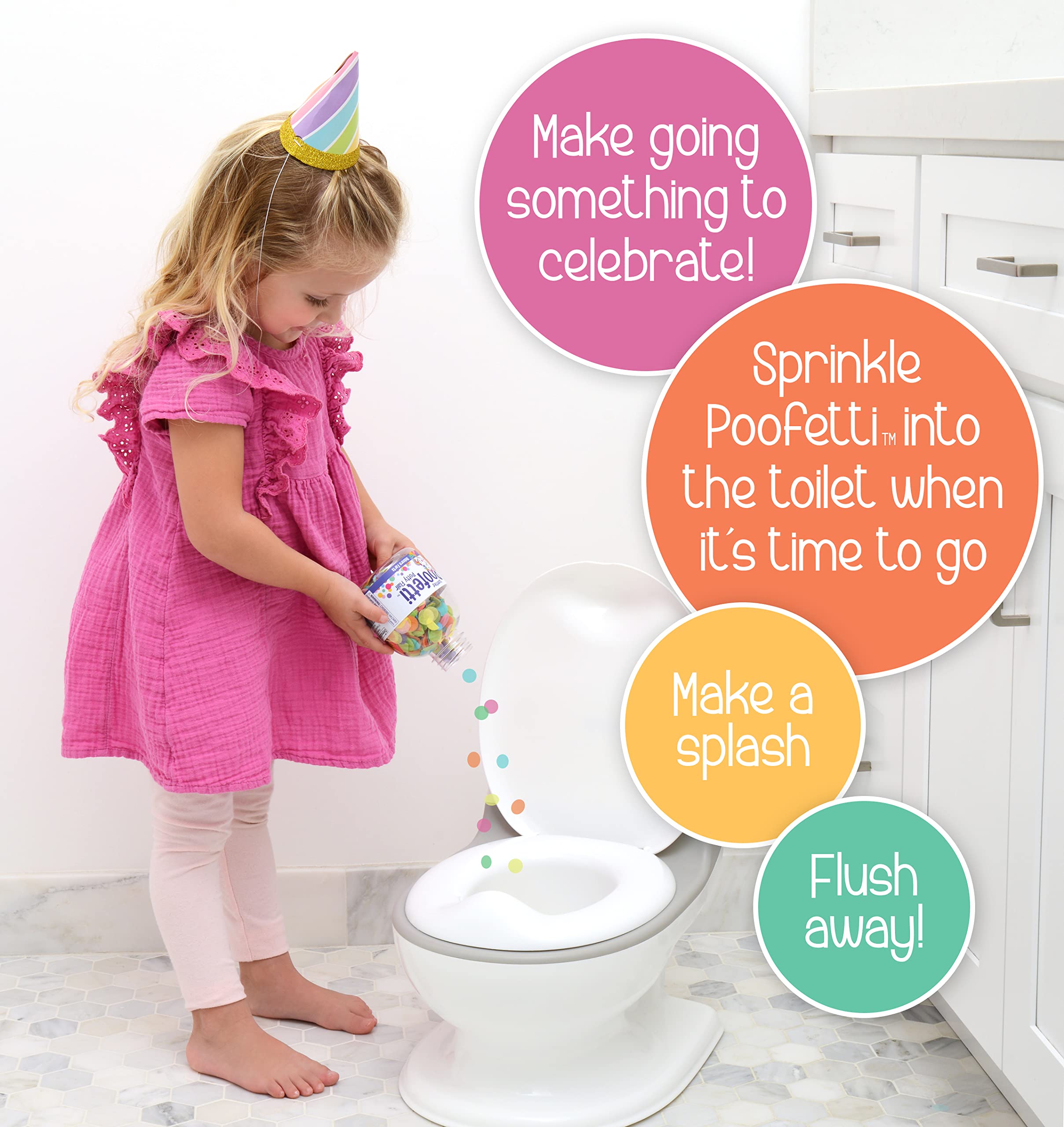 Poofetti Potty Flair - Scented Potty Training Party Toilet Confetti from PrimaStella (Unicorn Farts Scent)