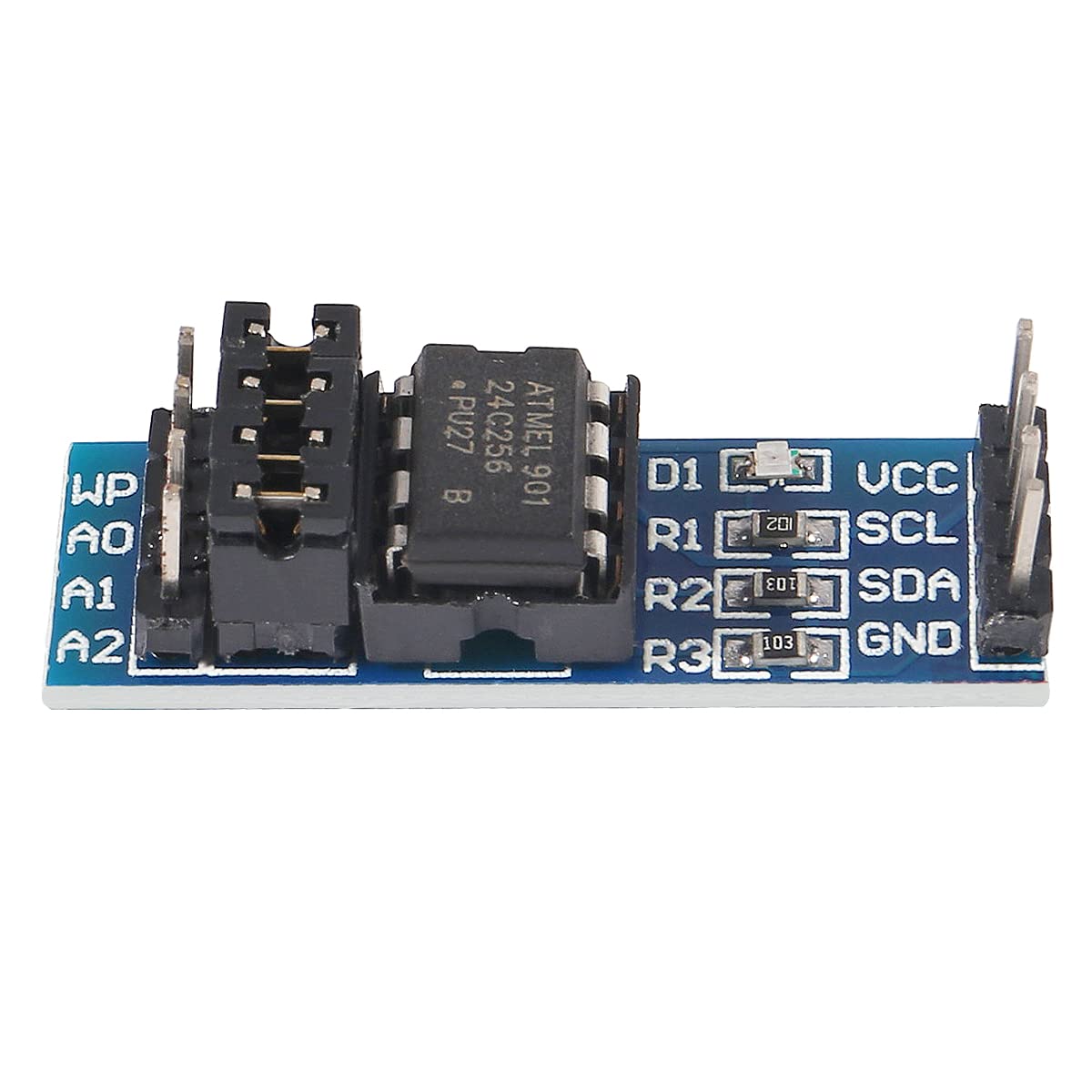 ACEIRMC 6pcs AT24C256 I2C Interface 256k Bits for EEPROM Memory Module Data Storage 8P Chip Power Supply Indicator Pull Up Resistor Direct Jumper Setting Intelligent car Accessories for arduino 3.3-5V