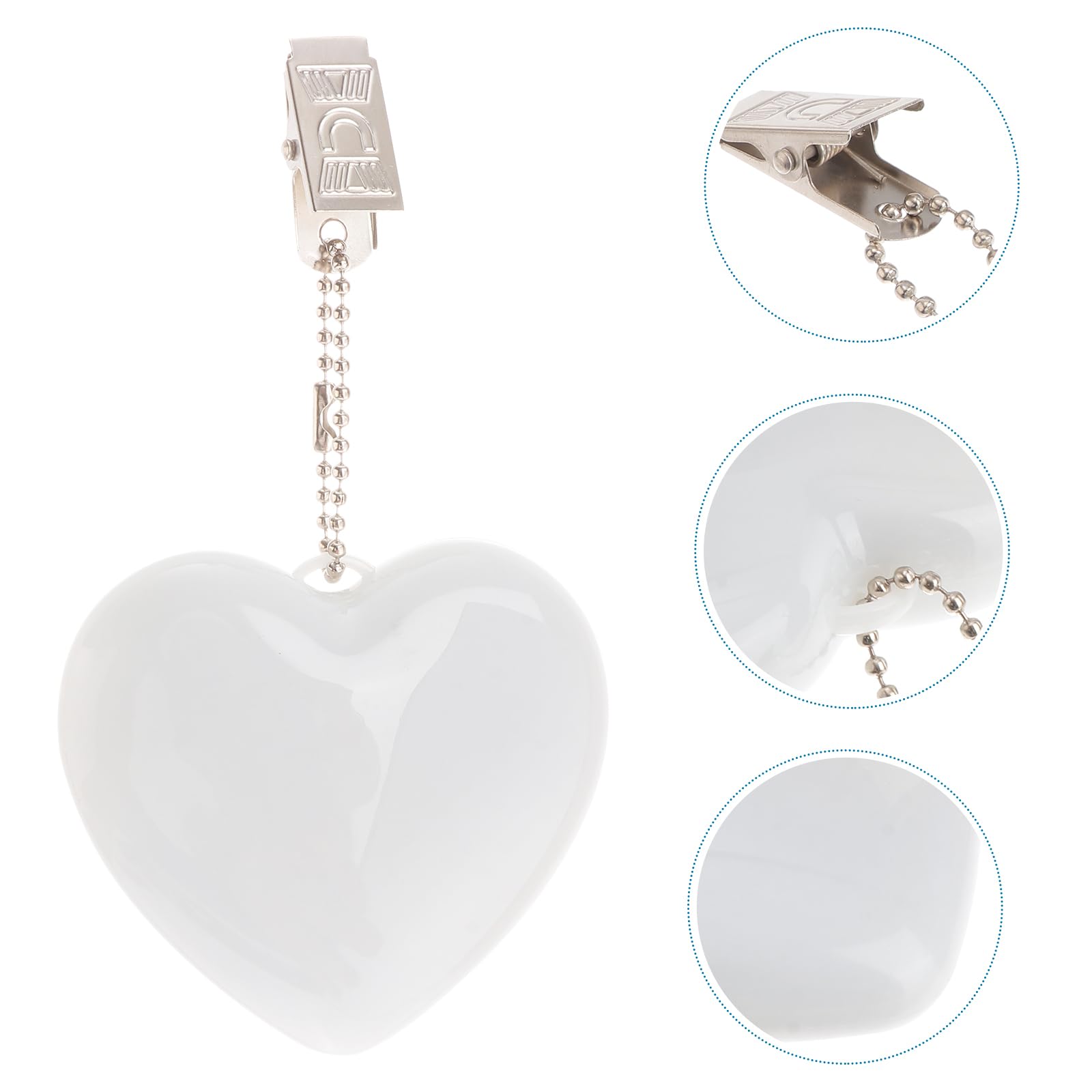 Uonlytech Heart LED Light Handbag Illuminator Touch Sensor Lamp Xmas Cold White Tree Hanging Ornament Valentines Day Gift Party Favor