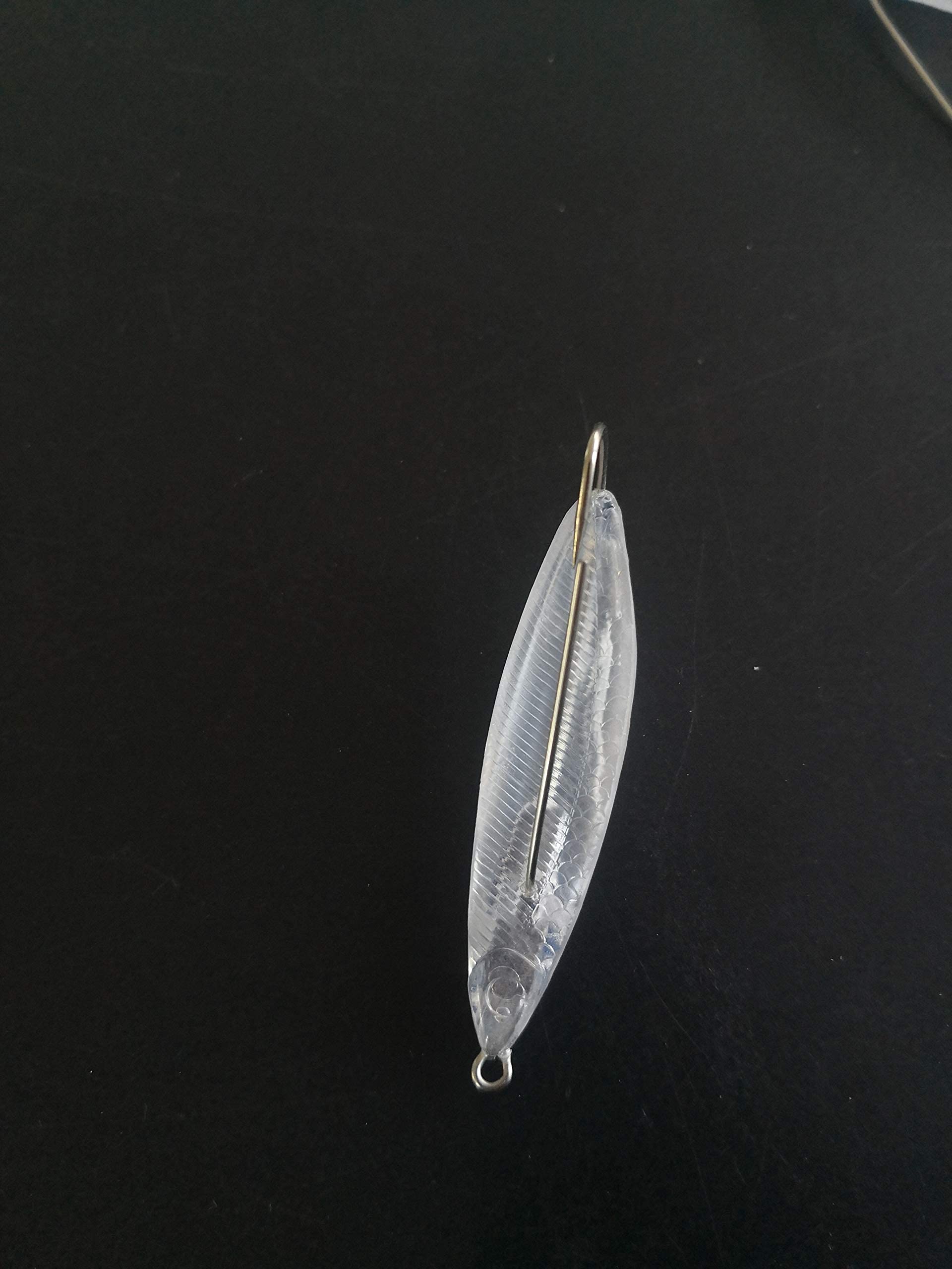 10pcs Unpainted Simulation Fishing Lure Blank topwater Freshwater VIB Bait Trout Salmon 68mm 7.2G Lure Body with Hook Free Eye 8281