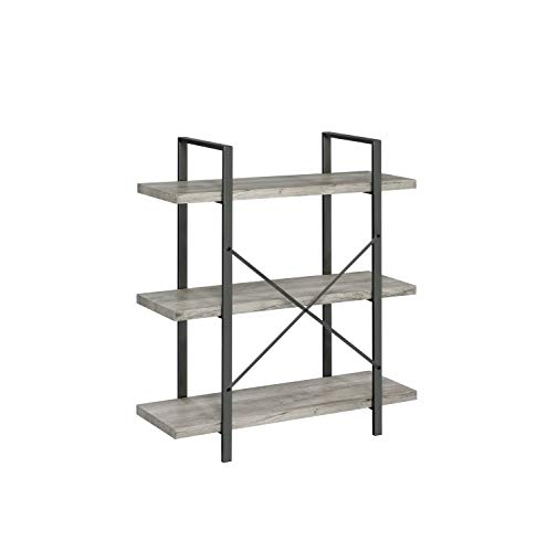 Coaster Furniture Bookcase Grey Driftwood and Gunmetal 805815