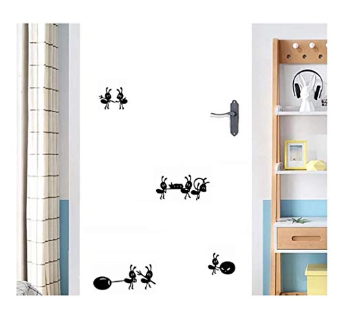 Adam Victor Cartoon Ants on The Wall Removable Creative 3D Fun Wall Decals Kids Room Wall Decorations Art Décor Stickers Nursery Décor 3D DIY PVC Art Decal Bathroom Sticker