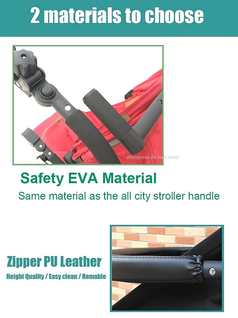 Baby Stroller Accessories Adustable Armrest,Compatible with GB Pockit+ All City (PU Leather Armrest), 1 Count (Pack of 1)-L8