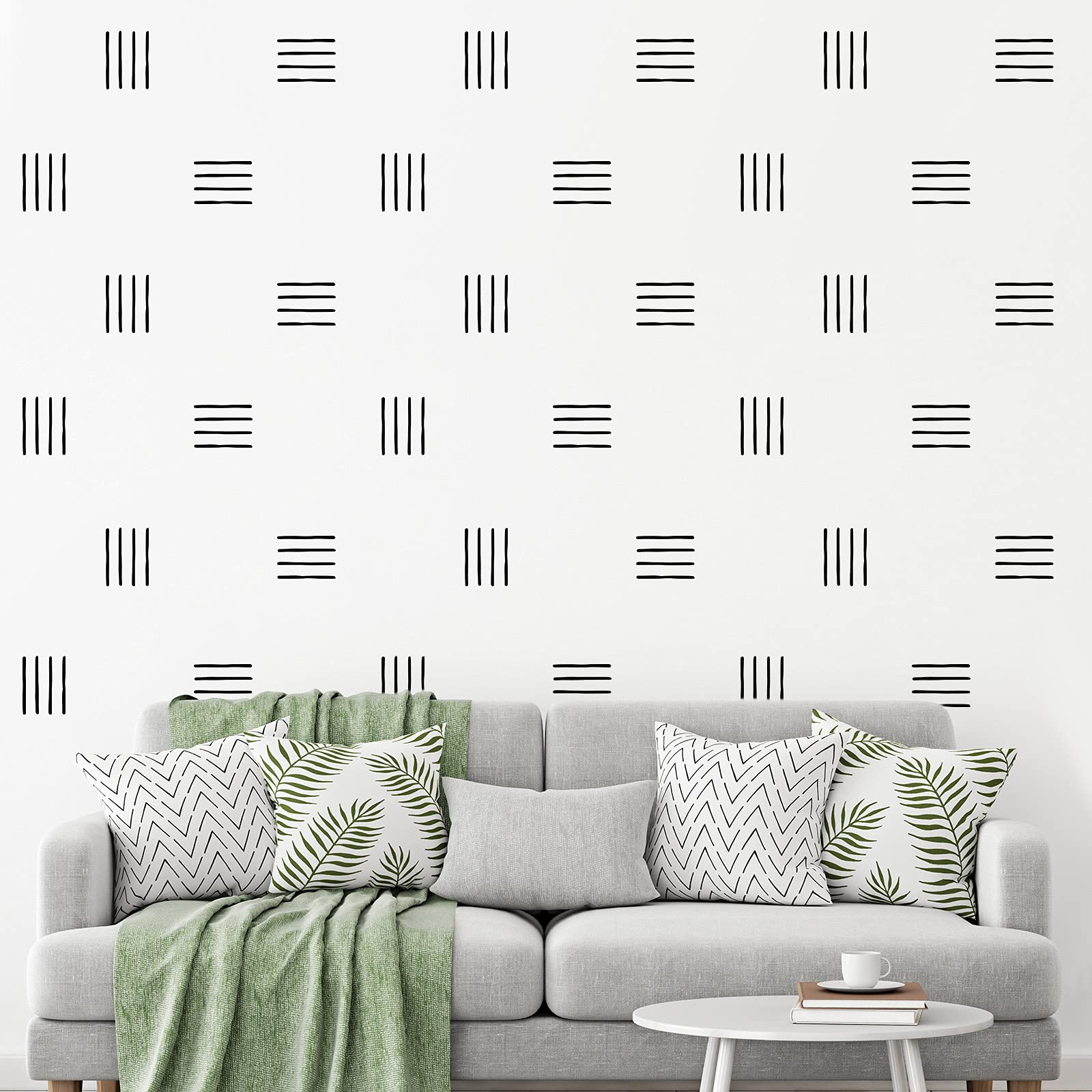 240 Pcs Line Wall Decals Modern Wall Stickers Boho Line Wall Stickers Abstract Wall Art Decor Black Line Wall Stickers Removable Peel and Stick Modern Stickers for Nursery Room Farmhouse Decor