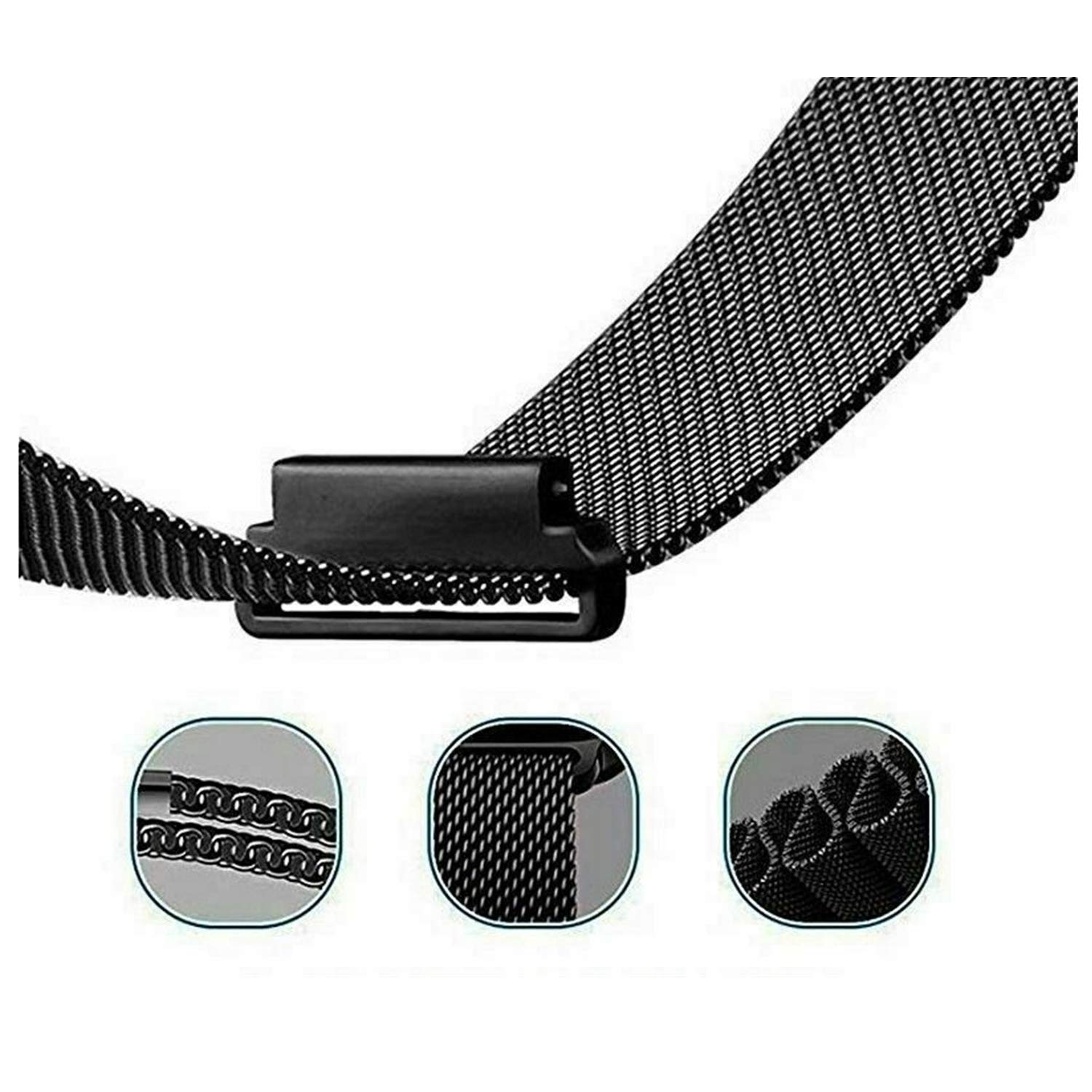 ACESTAR 2Pack Compatible with Samsung Galaxy Watch 46mm/Galaxy Watch 3 45mm bands,2Pack 22mm Stainless Steel Metal+Mesh Loop Bands for Galaxy 3 Watch Bands 45mm/Galaxy S3 Bands Men Women