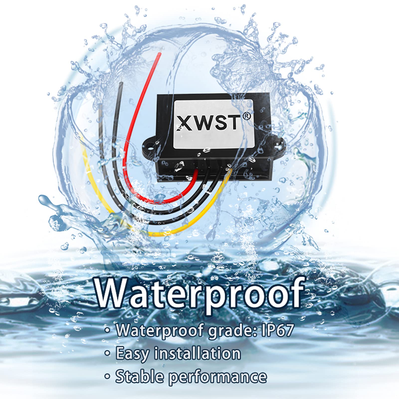 XWST DC/DC Converter Regulator 36V 48V Step Down to 12V 4A 48W Reducer Buck Power Converter Waterproof Module Transformer for Golf Cart Club Car