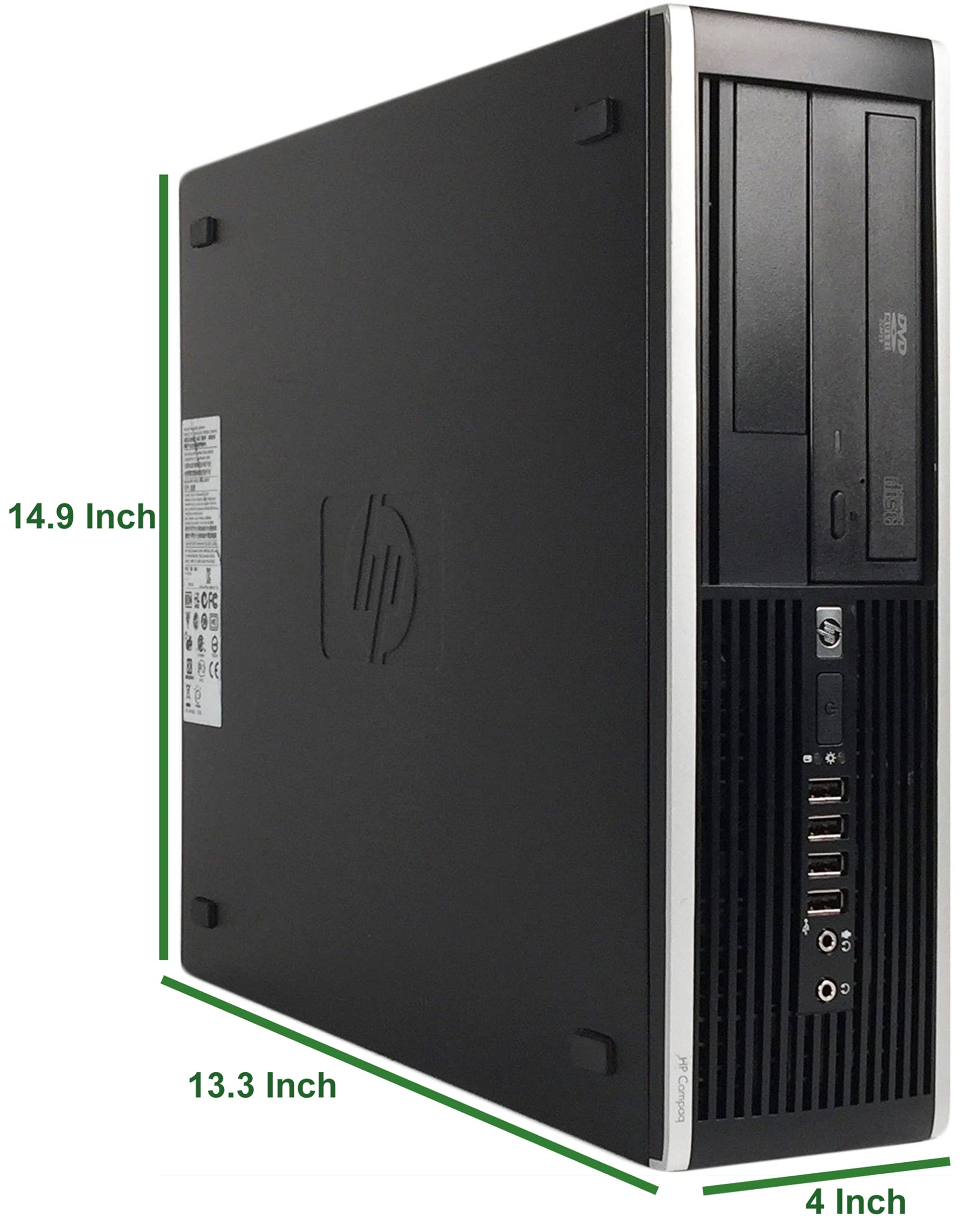 HP Elite 6300 Desktop Computer PC, Intel Core i7 3.4GHZ Processor, 16GB Ram, 512GB M.2 SSD, WiFi & Bluetooth, Wireless Keyboard and Mouse, 19 Inch FHD LED Monitor, Windows 10 (Renewed)