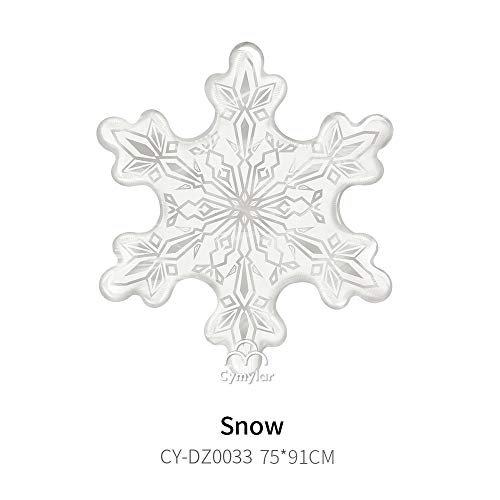 2pack Snowflake Balloon Snowflake Decorations for Winter Wonderland Party Birthday Party, Baby Shower Decorations